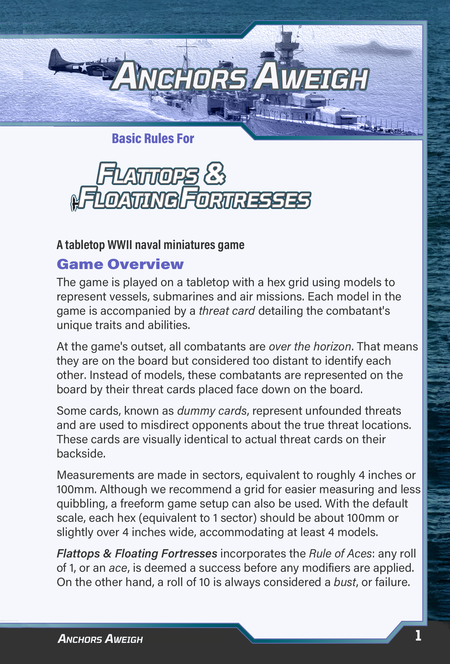Anchor’s Aweigh Rulebook Only – Wargame World